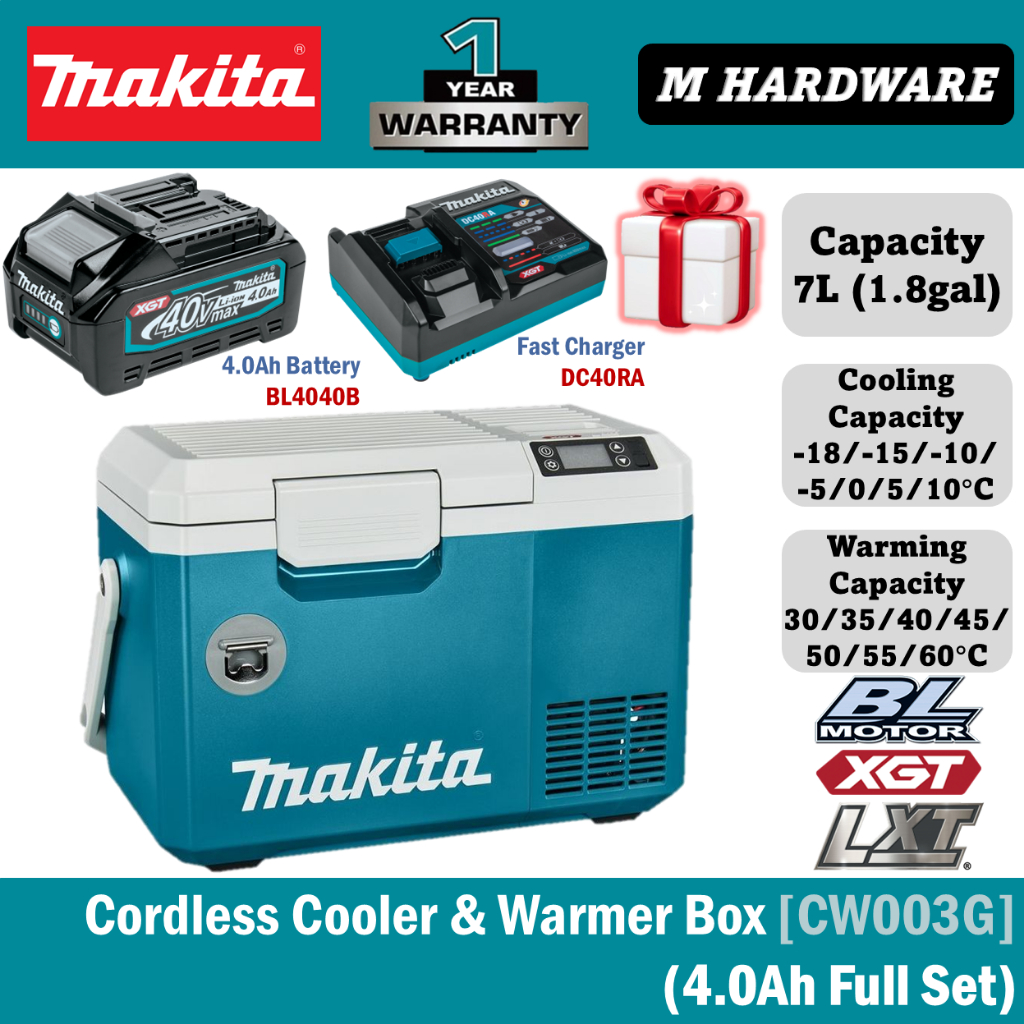 MAKITA 40Vmax / 18V Cordless Cooler & Warmer Box CW003GZ | Shopee Malaysia
