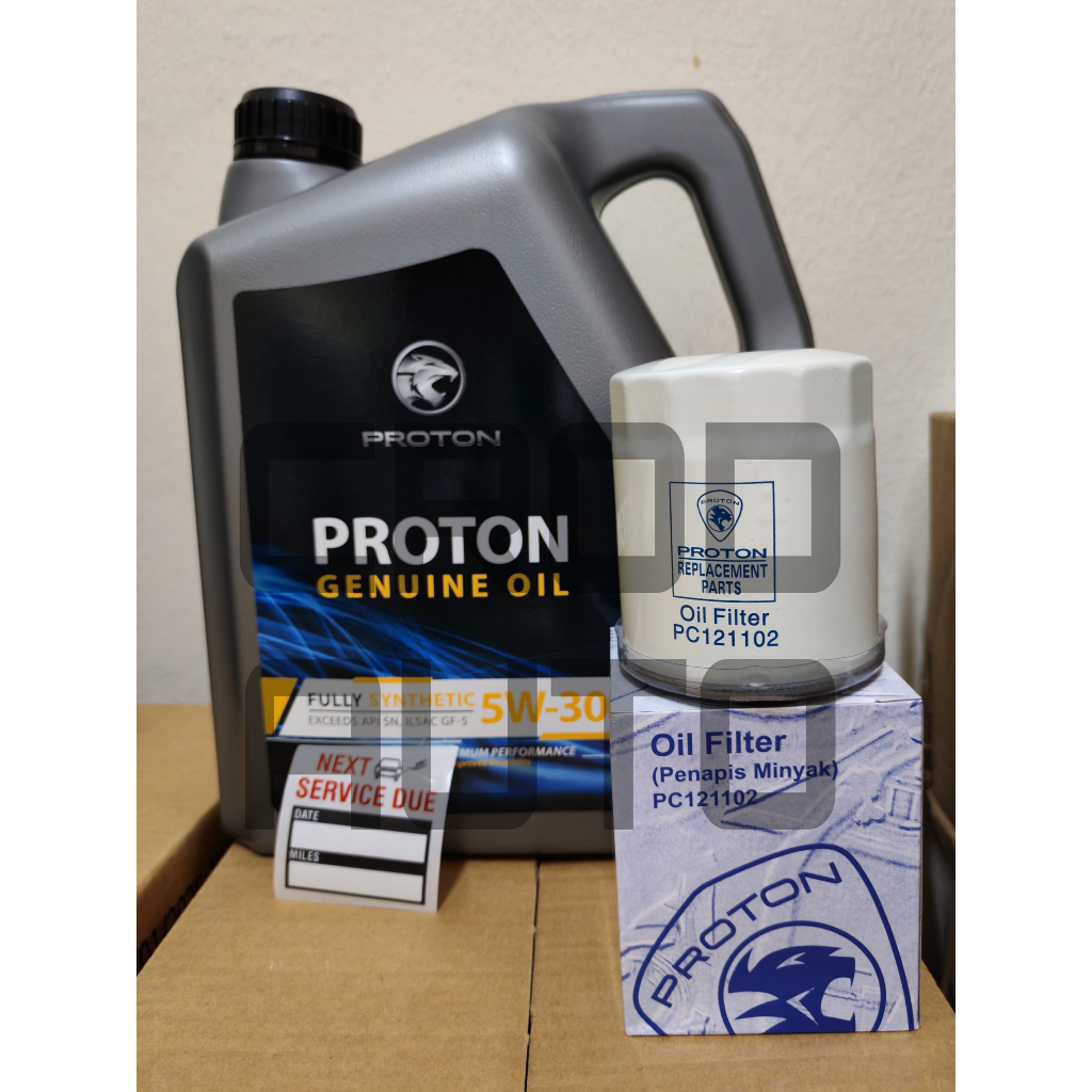 Proton 5W30 (4 Liter) Fully Synthetic Engine Oil Perodua Honda Toyota ...