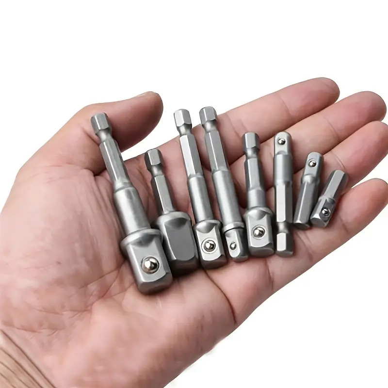 MKR 8Pcs Socket Screw Bit Adapter Set Hex Shank Nut Extension Drill ...