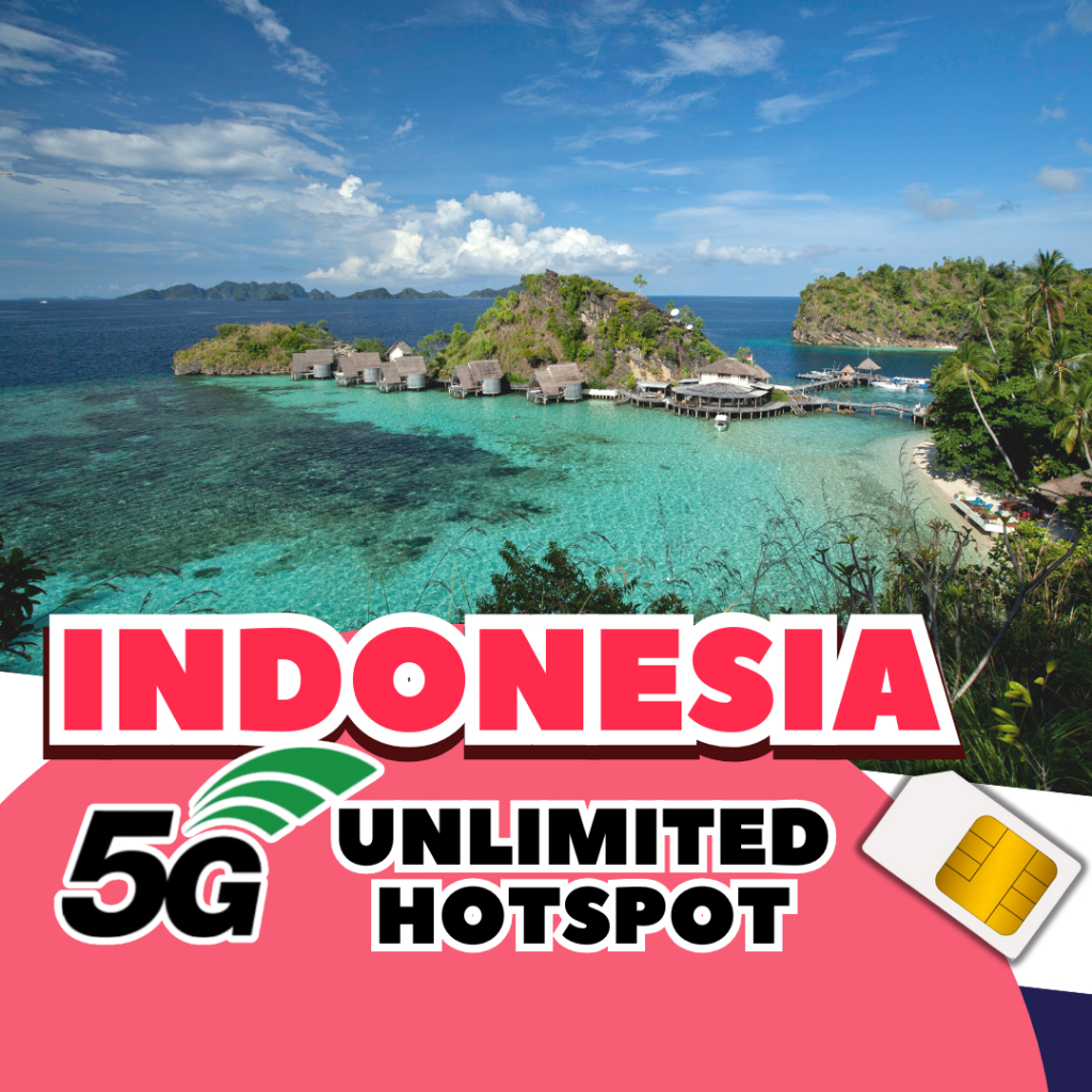 Indonesia SIM Card 】Unlimited Hotspot Travel Prepaid SIM Card 印尼上网卡 ...
