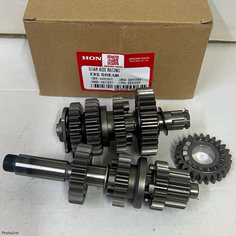 HONDA RACING ENGINE GEAR BOX SET GEARBOX SET EX5 DREAM WAVE100 Gear Box Sekali Gigi Kick Stater ...