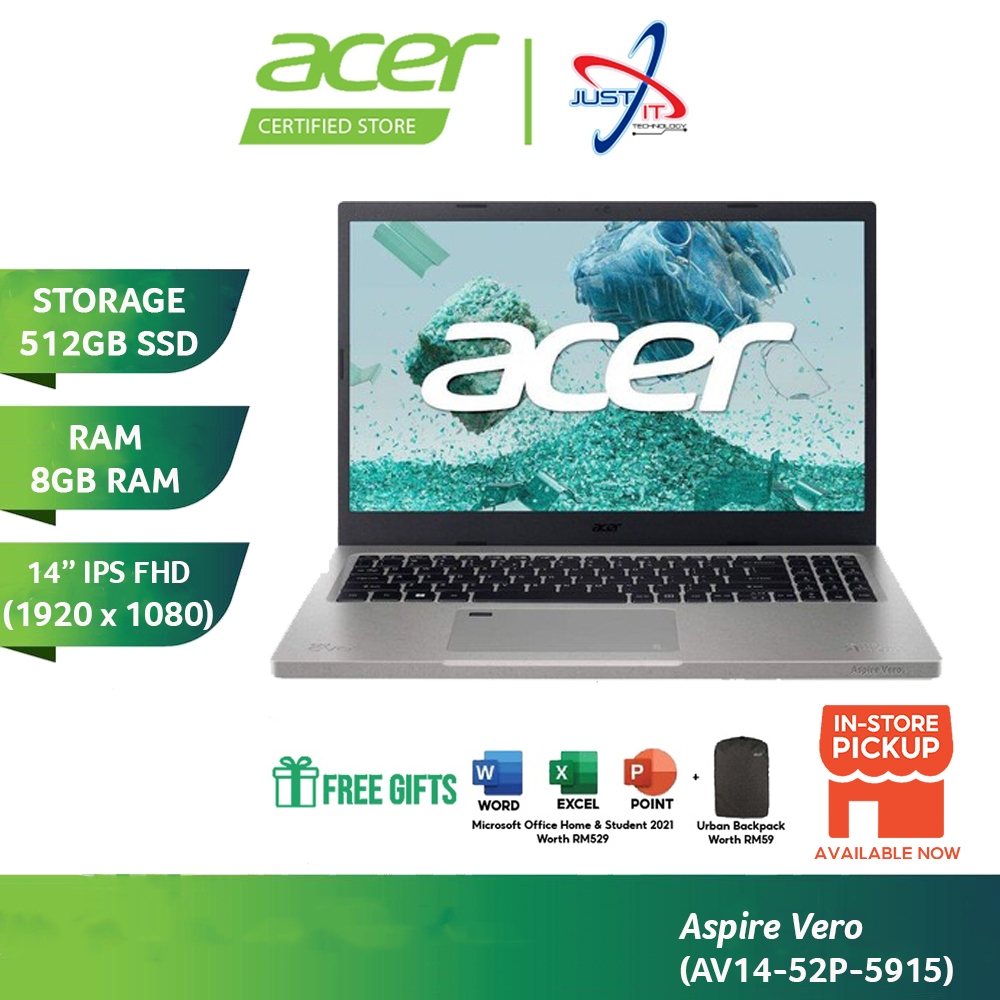 ACER ASPIRE VERO 14 AV14-52P-309G(I3-1315U) / AV14-52P-58H1(I5-1335U ...