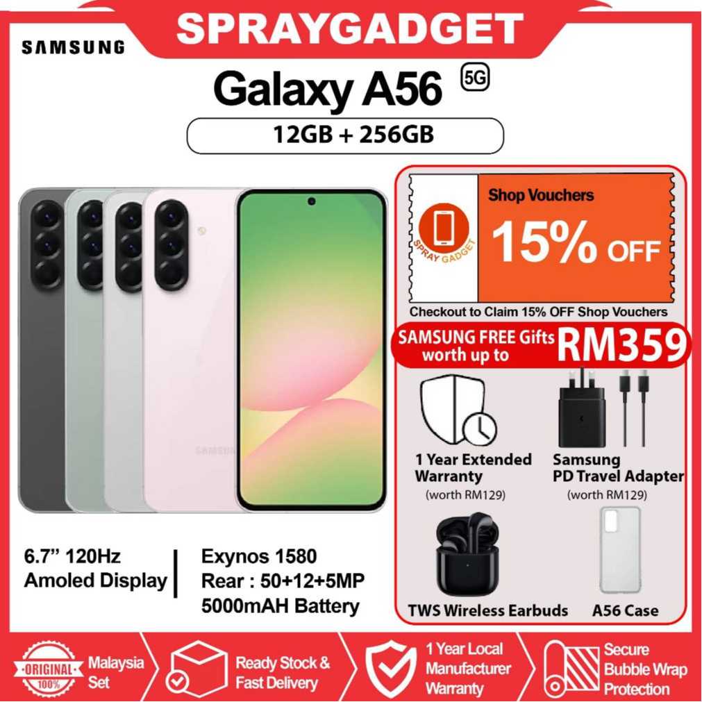 Samsung Galaxy A56 5G (12GB+256GB)Awesome Intelligence l 45W Fast ...