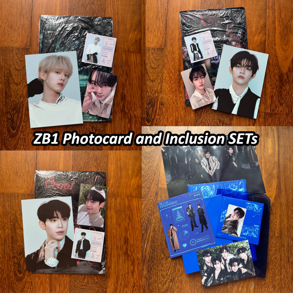 Official ZEROBASEONE ZB1 Photocard PC Blue Paradise Hao Gunwook Matthew ...