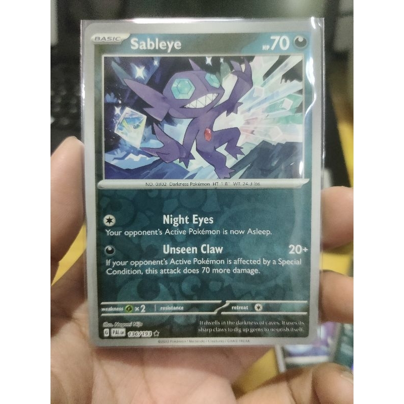Pokemon TCG Sableye Paldea Evolved | Shopee Malaysia