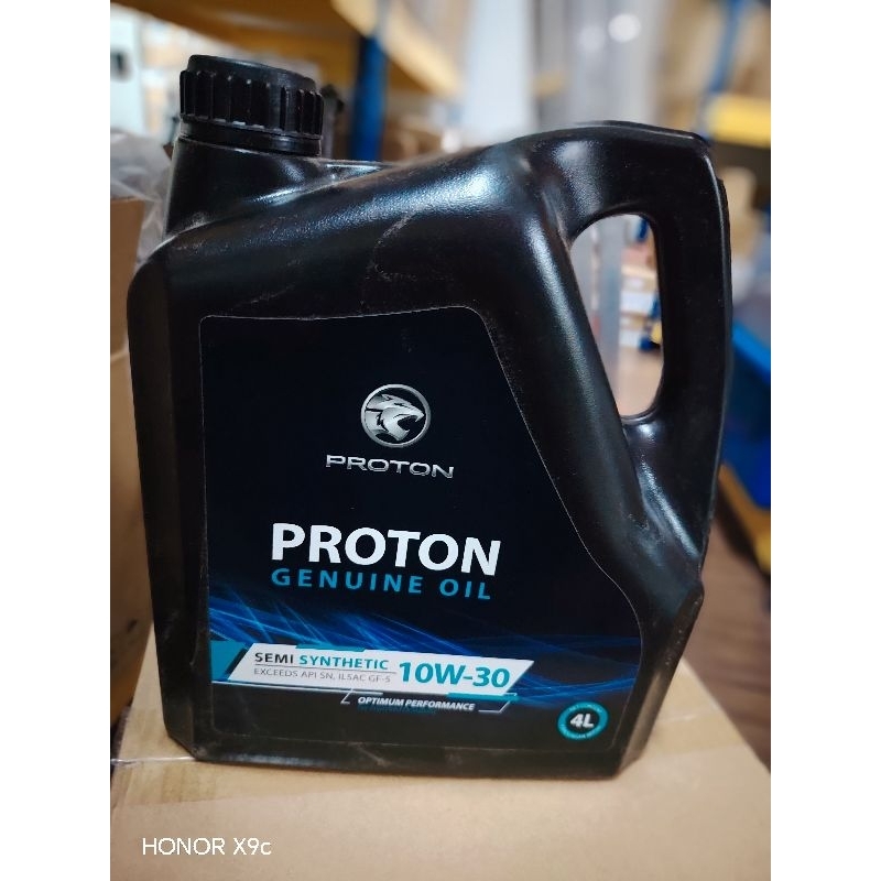 *Original Proton ENGINE OIL 10W-30 /15W-40 /5W-30 (4LITER) Minyak Hitam ...