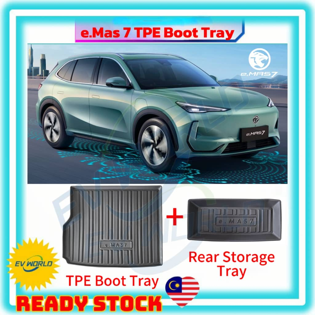 【B370 READY STOCK】New Proton e.MAS 7 TPE Waterproof Boot Tray Rear ...