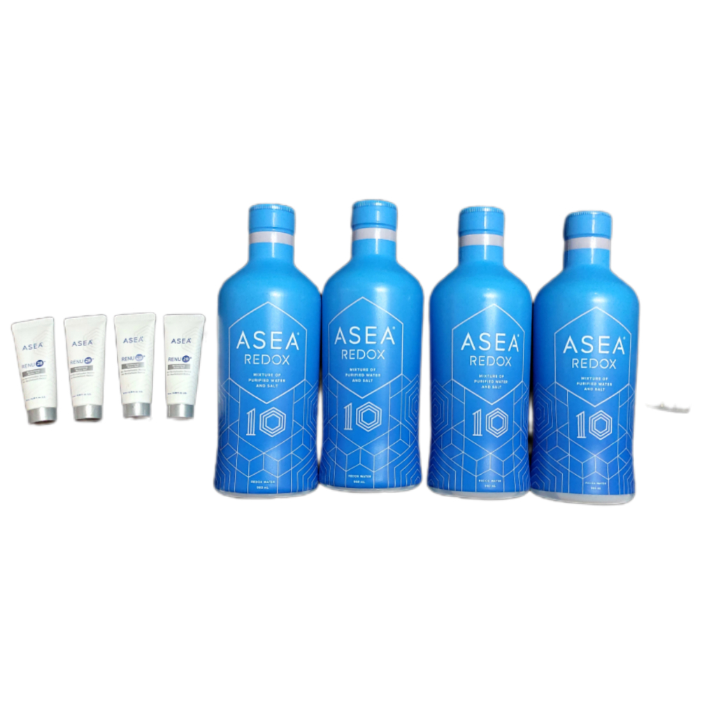 ASEA Redox Supplement Water - 960ML/ 32oz (4 Bottles FREE 4 Gel ...