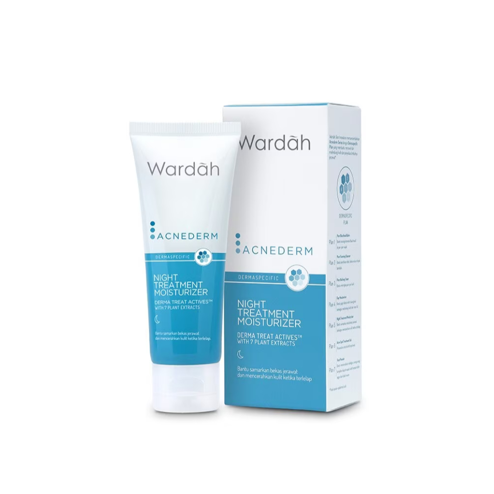 (Quality) Wardah Acnederm Night Treatment Cream Wardah Acnederm Night ...