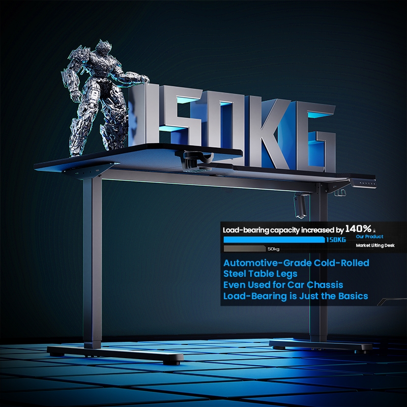 Xpanse Electric L-shape Meja Gaming Study Office Computer Adjustable ...