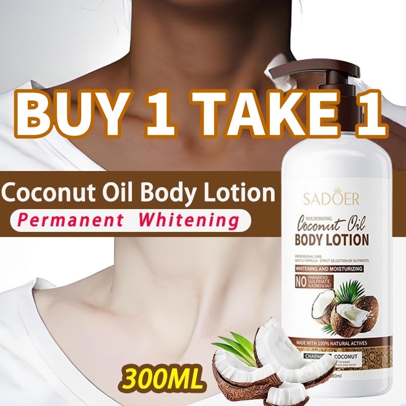SADOER Coconut Body Lotion Nourishing Coconut oil control Body Care Moisturizing Smoothing ...