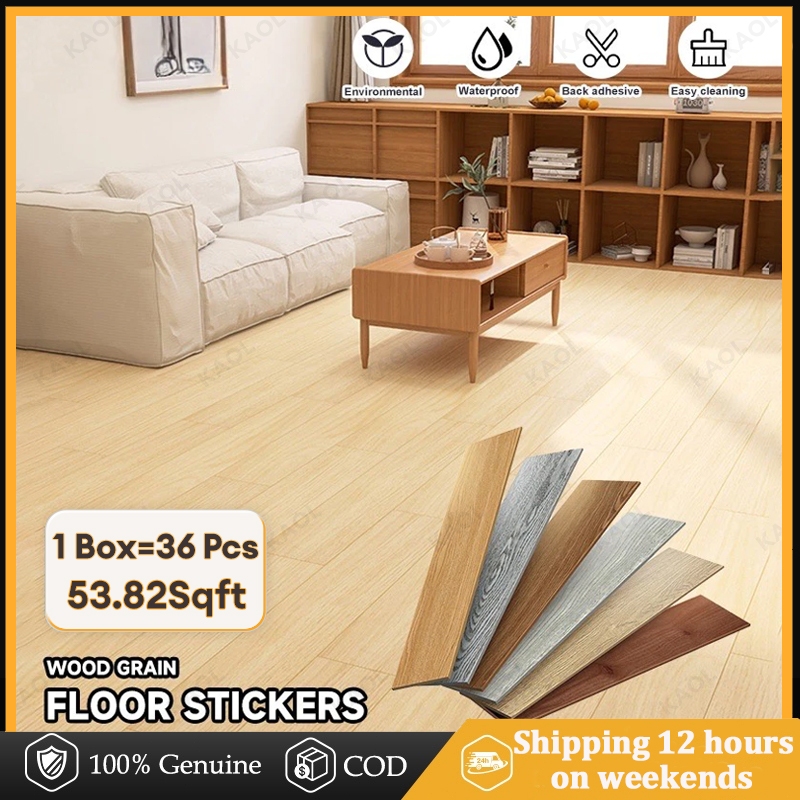 Vinyl Flooring 2mm PVC Floor Sticker Waterproof Self Adheslve Thickened ...