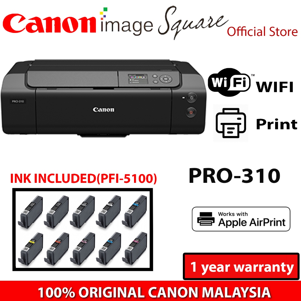 CANON imagePROGRAF PRO-310 A3+ Wireless Professional Inkjet Photo Printer WIFI PRO 310 - INCLUDE ...