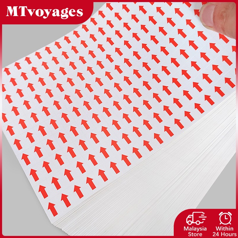 17600Pcs Red Small Arrow Stickers Orientation labels Used to point to ...