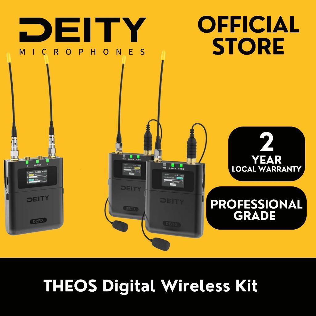 Deity Microphones Theos Digital Wireless Dual-Channel Digital UHF System | Shopee Malaysia