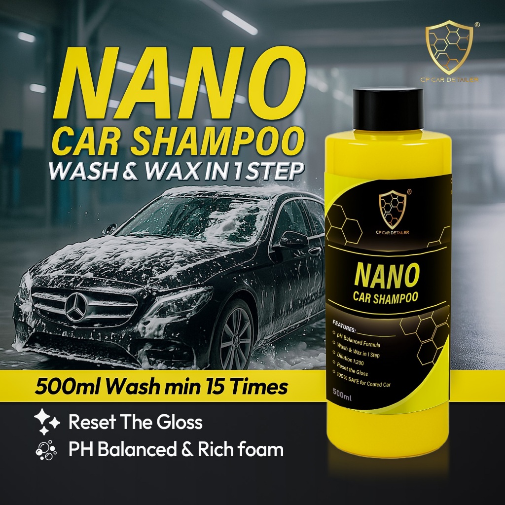 CP CAR Detailer Nano Car Shampoo Nano Wash & Wax 2 in 1 | Shopee Malaysia