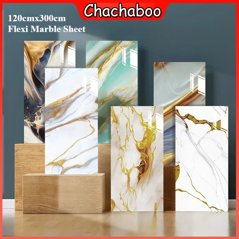 Large 120cmx300cm Flexi Marble Sheet Imitation Ceramic 3D Wall Sticker ...