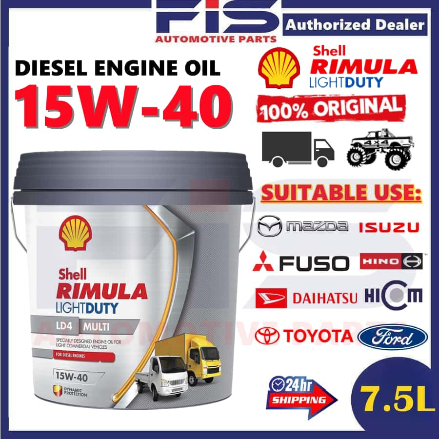 FIS Original Shell 15W-40 CH4 Diesel Engine oil Light Truck Hilux ...