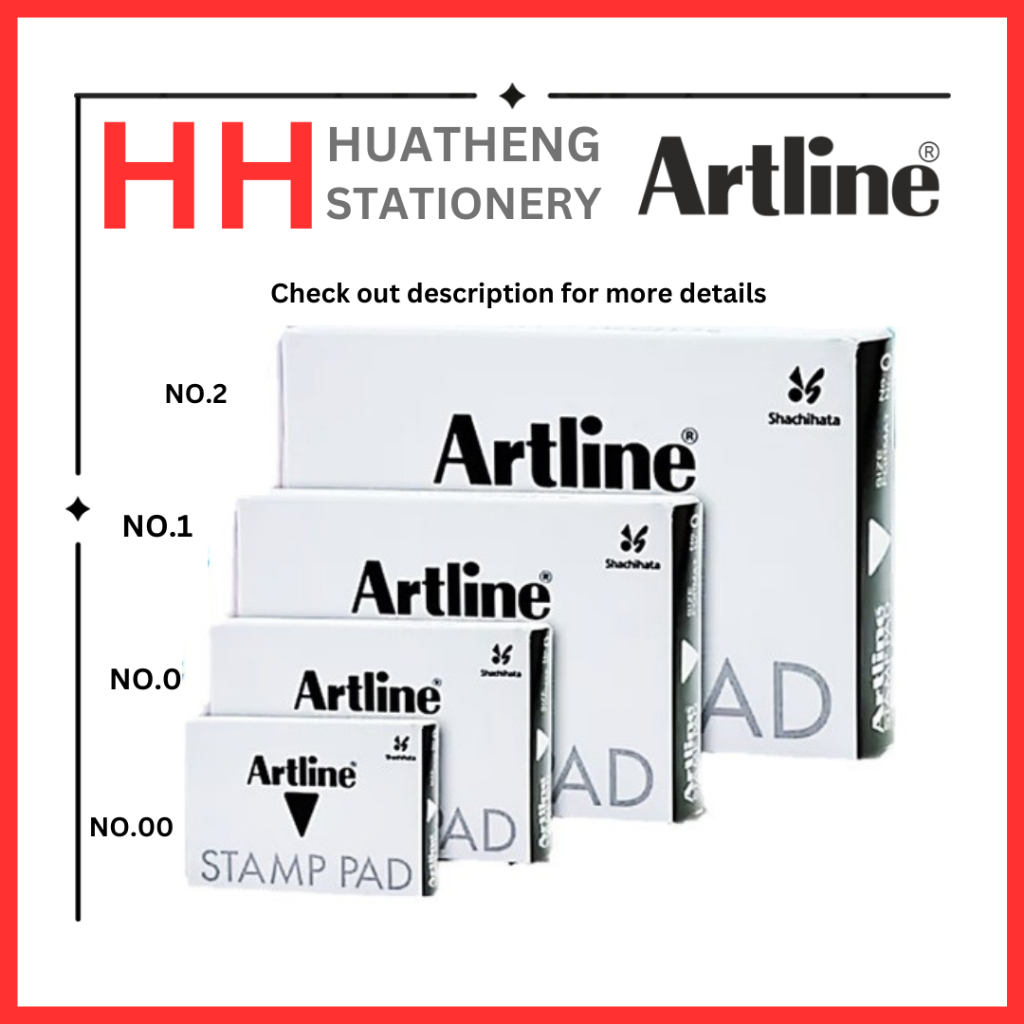 Artline Stamp Pad No.00 / No.0 / No.1 / No.2 | Shopee Malaysia