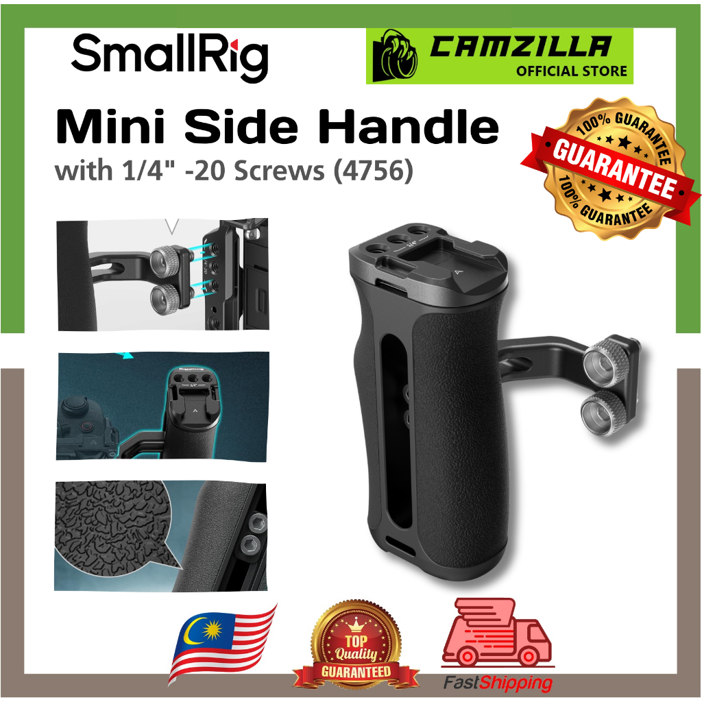 SmallRig Mini Side Handle with 1/4" -20 Screws for Camera Cage (4756 ...