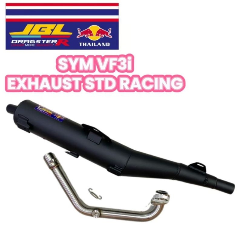 VF3I SYM 185 MUFFLER STD RACING EXHAUST PIPE STD RACING STEEL | Shopee ...