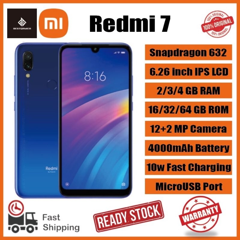 Redmi 7 3+32/4+64 (Original Used Phone) | Shopee Malaysia