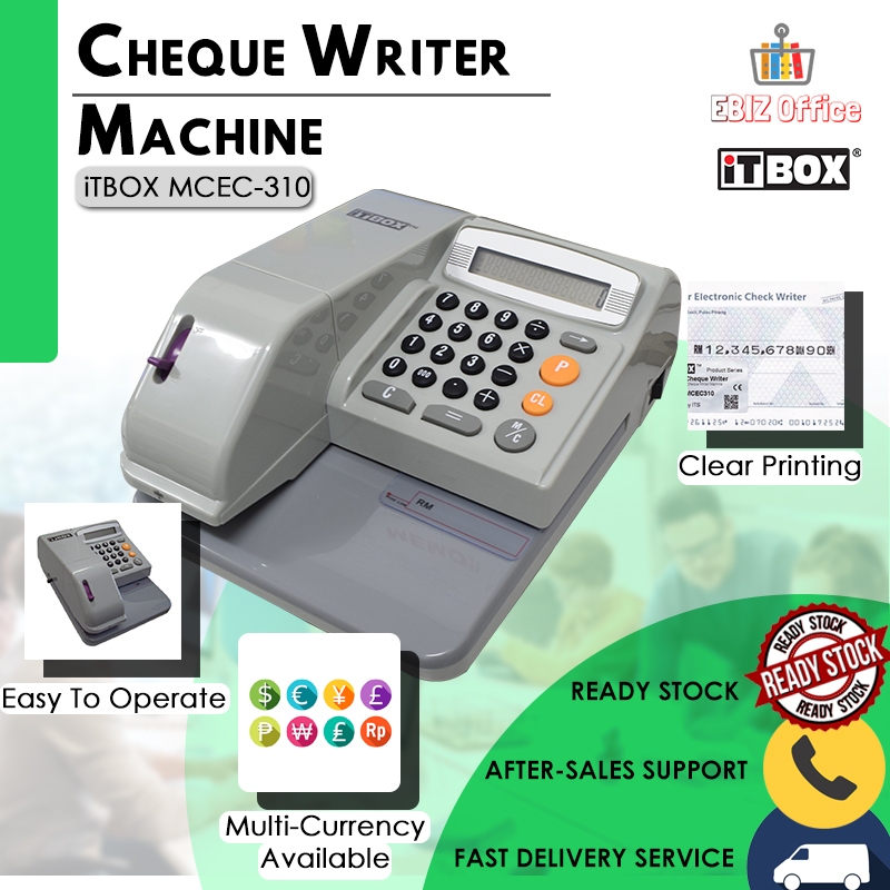 iTBOX Chequewriter Machine MCEC-310 | Cheque Writer | Check Writer ...
