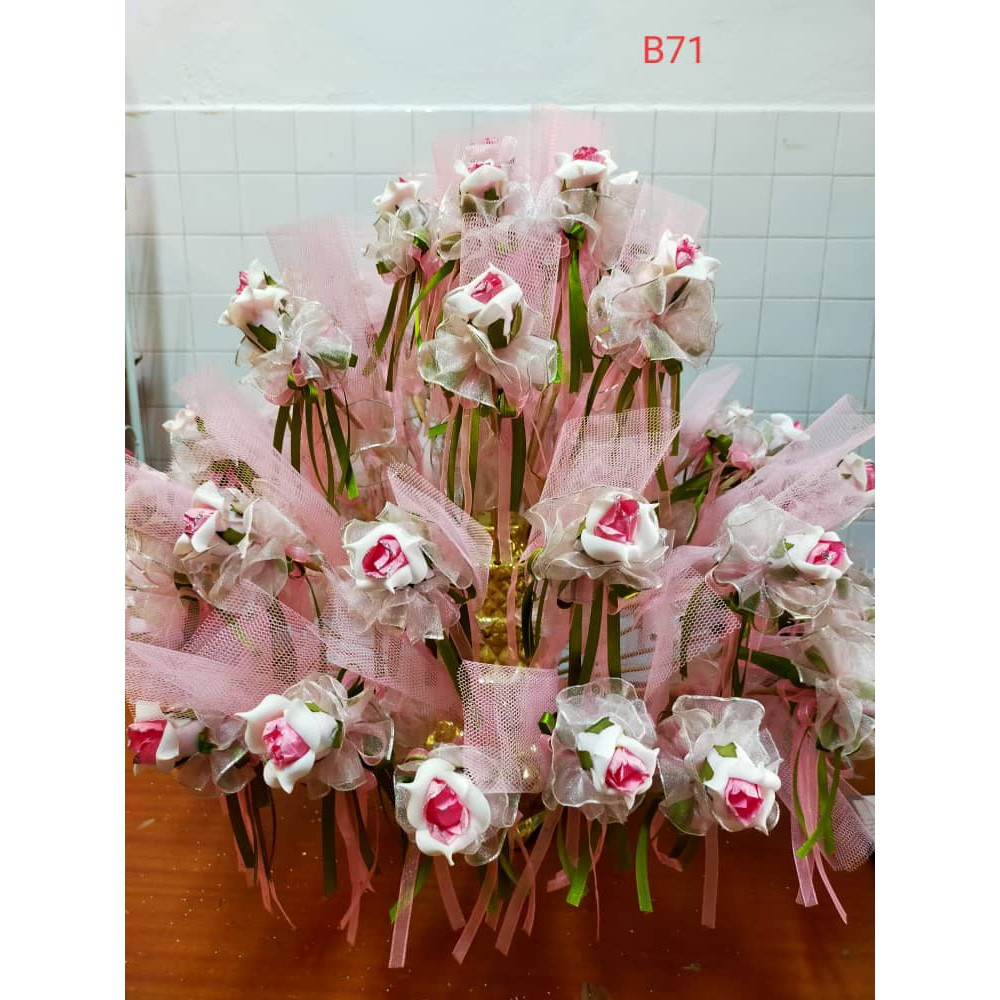 [READY STOCK]🎉🎉 PROMOSI 🎉🎉 Bunga telur Handmade upgrade Size 25 Batang ...