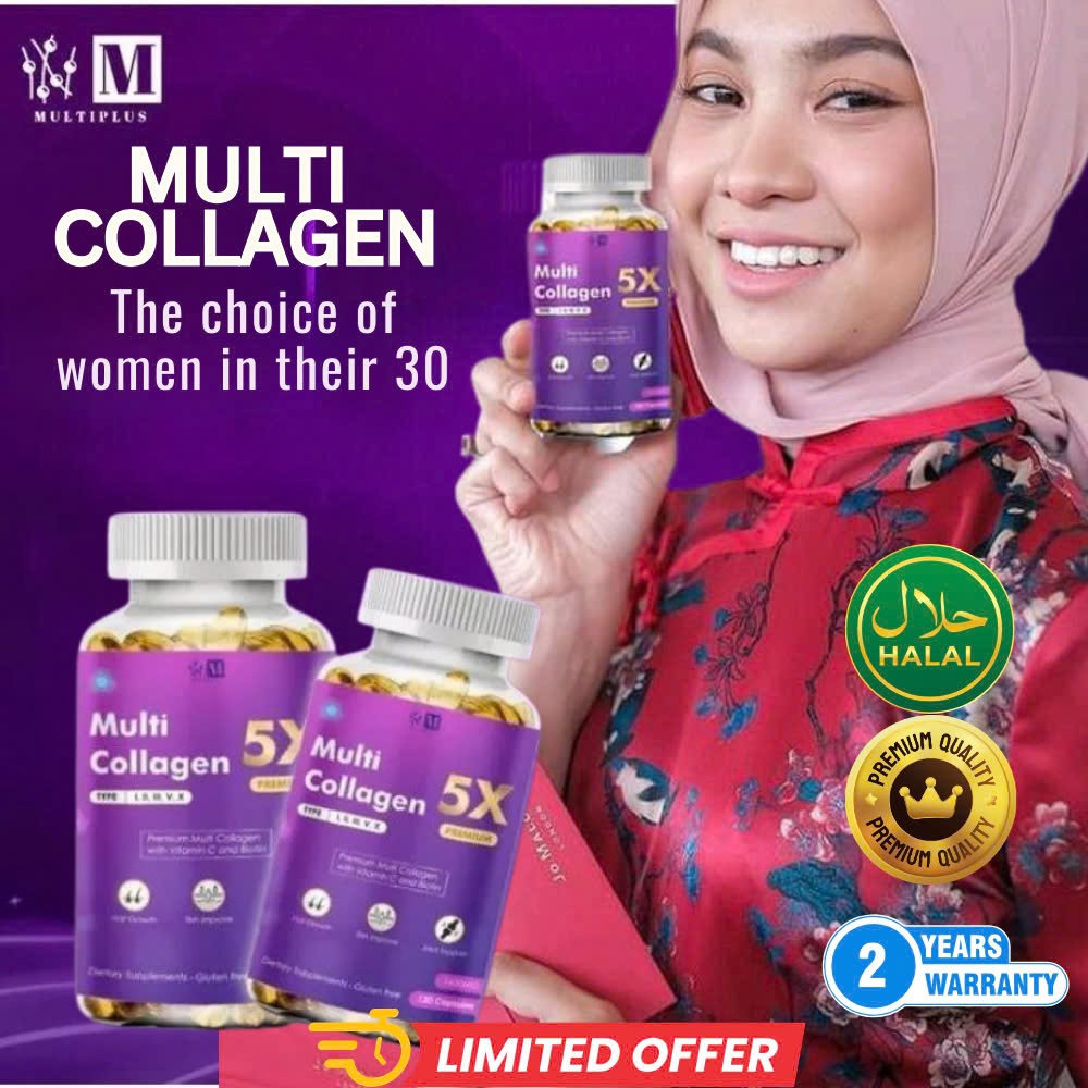 (BUY 1 GET 1) MULTI COLLAGEN 5X Original VIRAL PRODUCT Cantik Kulit ...