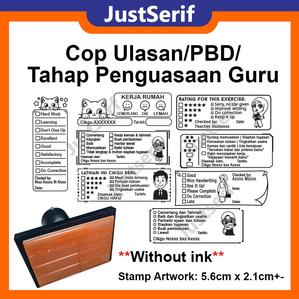 Cop Ulasan/PBD/Tahap Penguasaan Guru - Unink | Shopee Malaysia