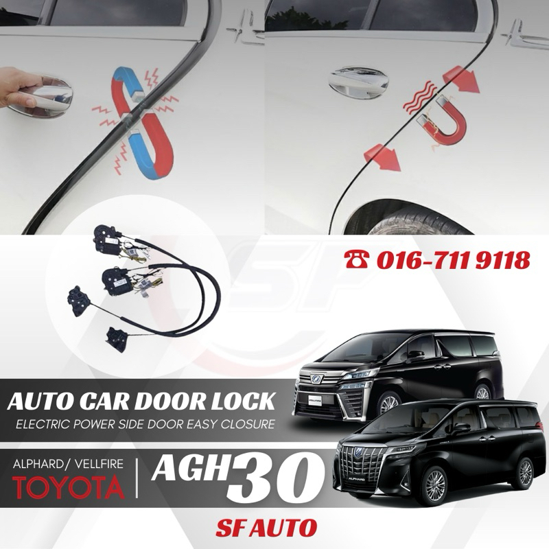 Toyota Alphard/ Vellfire AGH30 Car Power Door with Auto Lock system ...