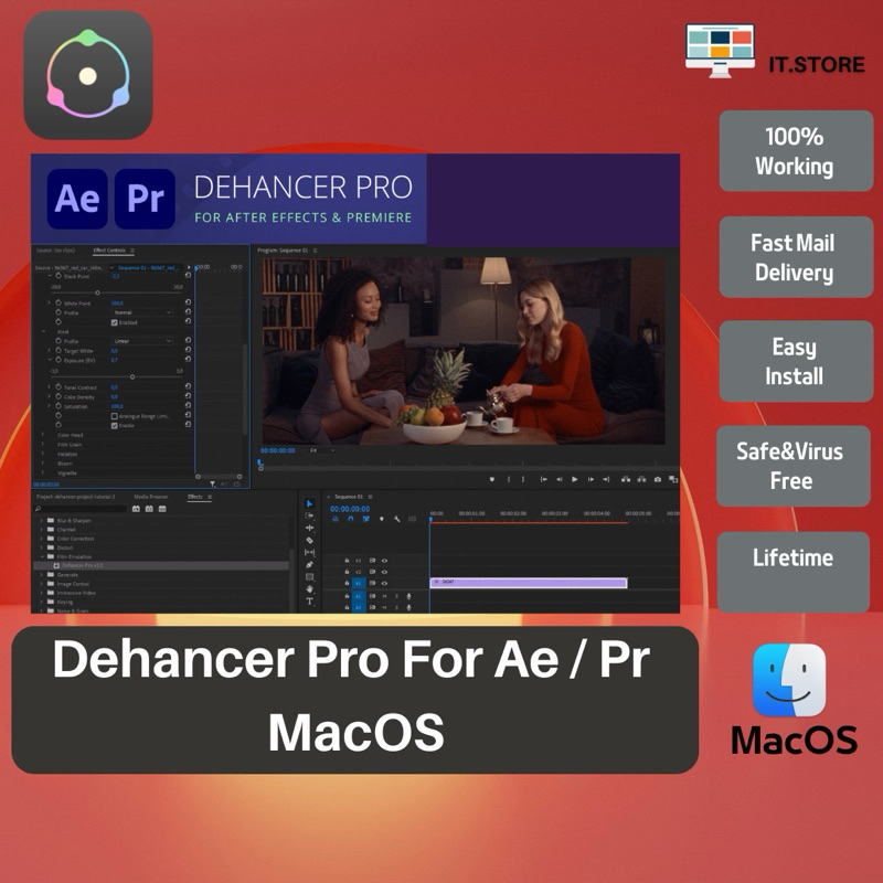 Dehancer Pro For Ae/Pr MacOS– Film Emulation Plugin with Grain, Halation, & Bloom for Authentic ...