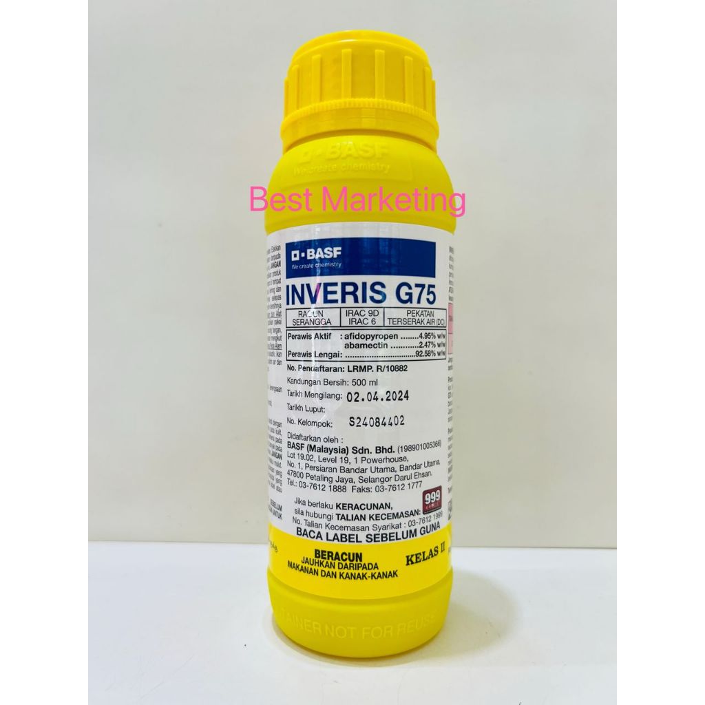 500ML Inveris G75 BASF / Insecticide Racun Serangga Afidopyropen ...