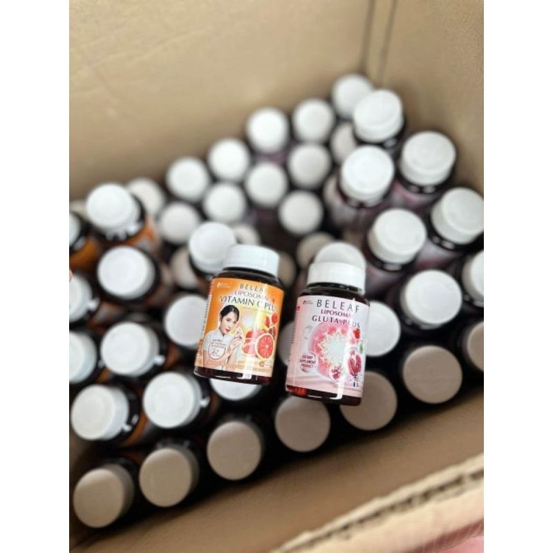 BELEAF - GLUTA PLUS 🩷LIPOSOMAL VITAMIN C PLUS 🧡 | Shopee Malaysia