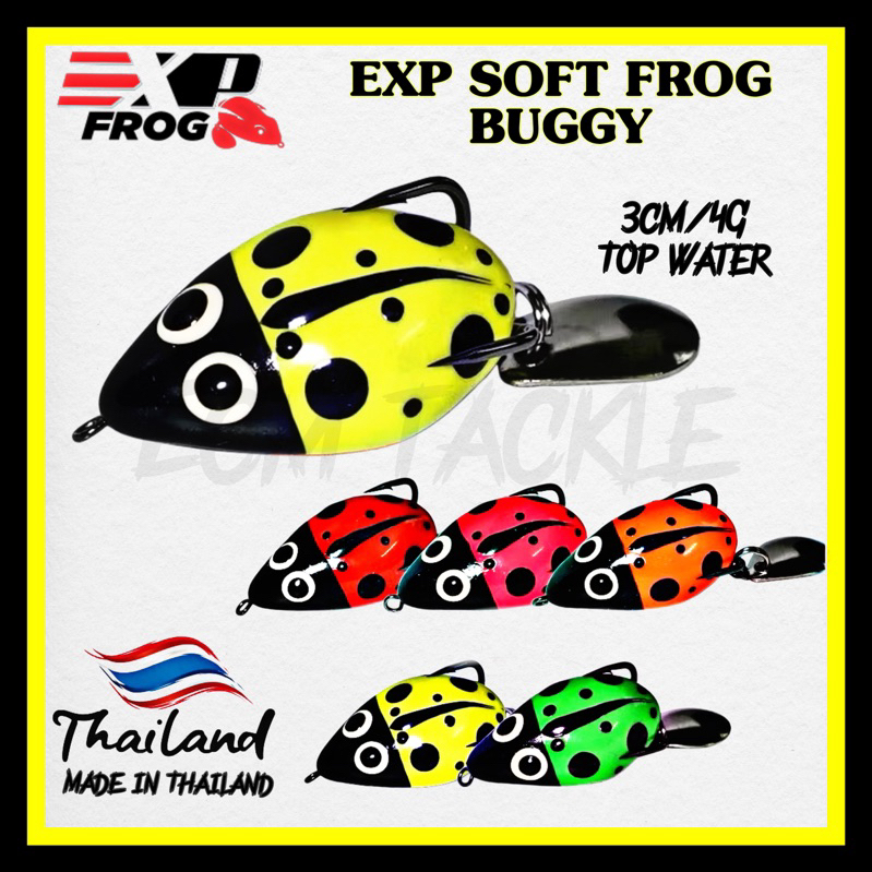 EXP Buggy Soft Frog 3cm / 4g Soft Rubber Umpan Katak Getah Casting ...