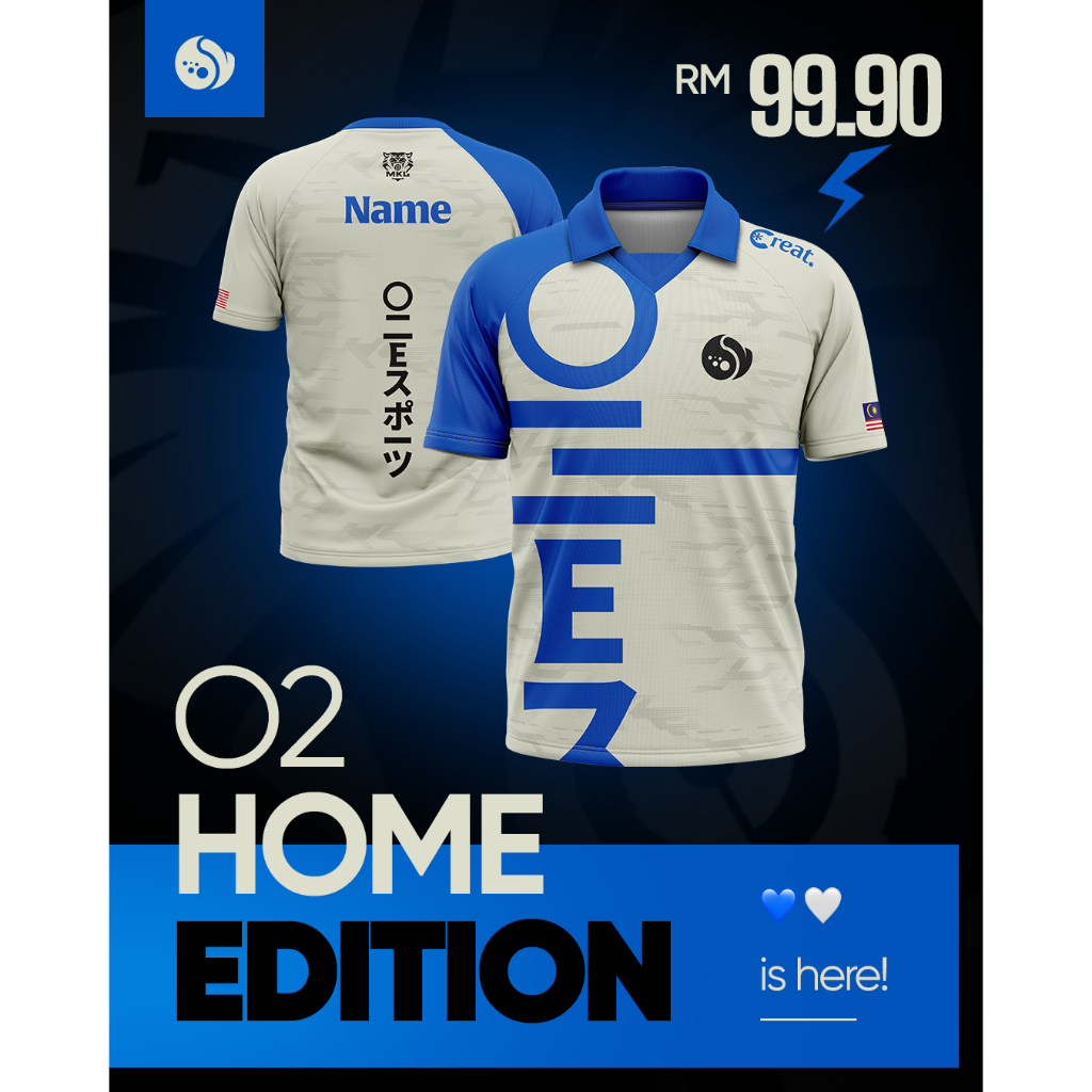 O2 ESPORTS Honor Of Kings Home Edition Jersey | Shopee Malaysia