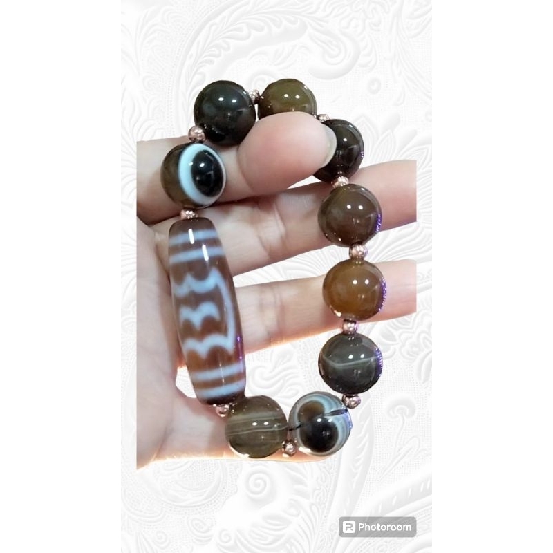 Garuda Dzi Tibetan Agate Bracelet 大鹏鸟天珠西藏玛瑙手串 | Shopee Malaysia