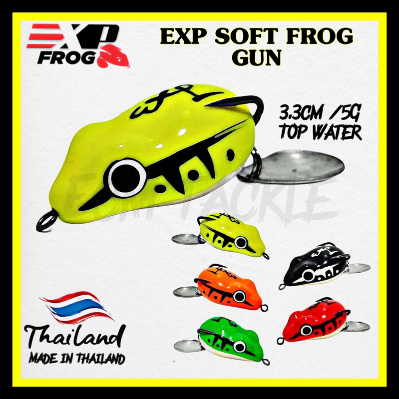 EXP GUN FROG 3.3CM 5G Soft Rubber Frog Expert | Shopee Malaysia
