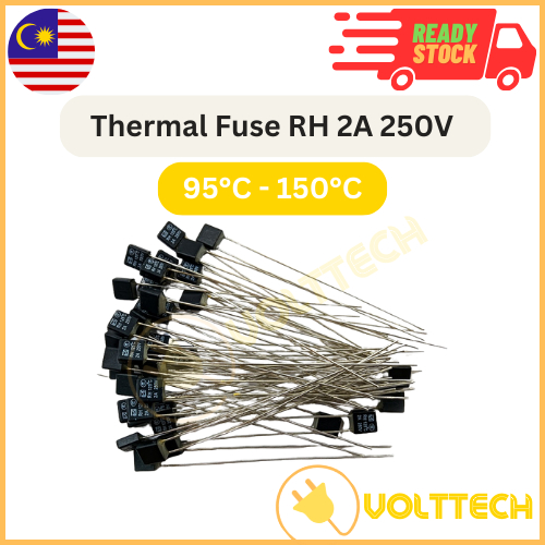 Thermal Fuse RH 2A 250V Temperature Fan Motor 95 102 105 110 115 120 ...