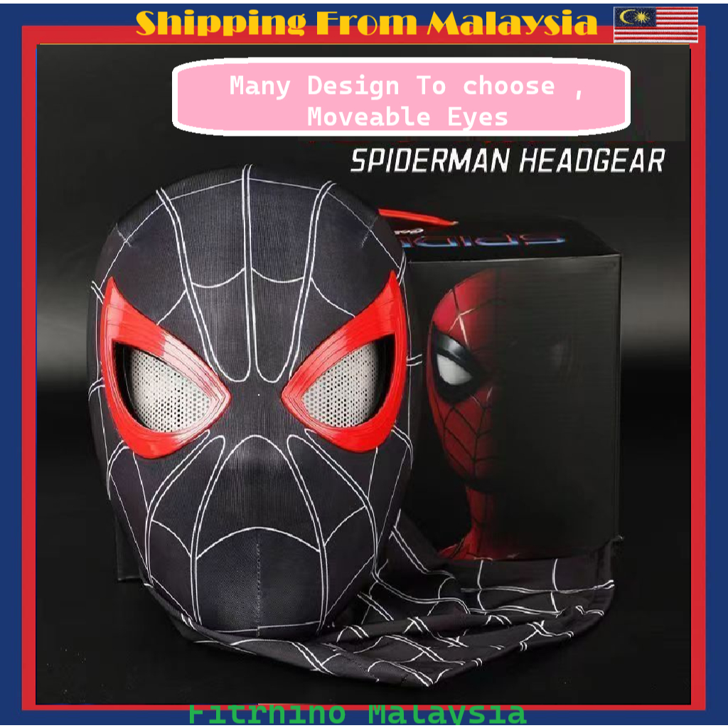 [FITRHINO] Topeng Spiderman Miles Morales muka kids mask adult budak ...