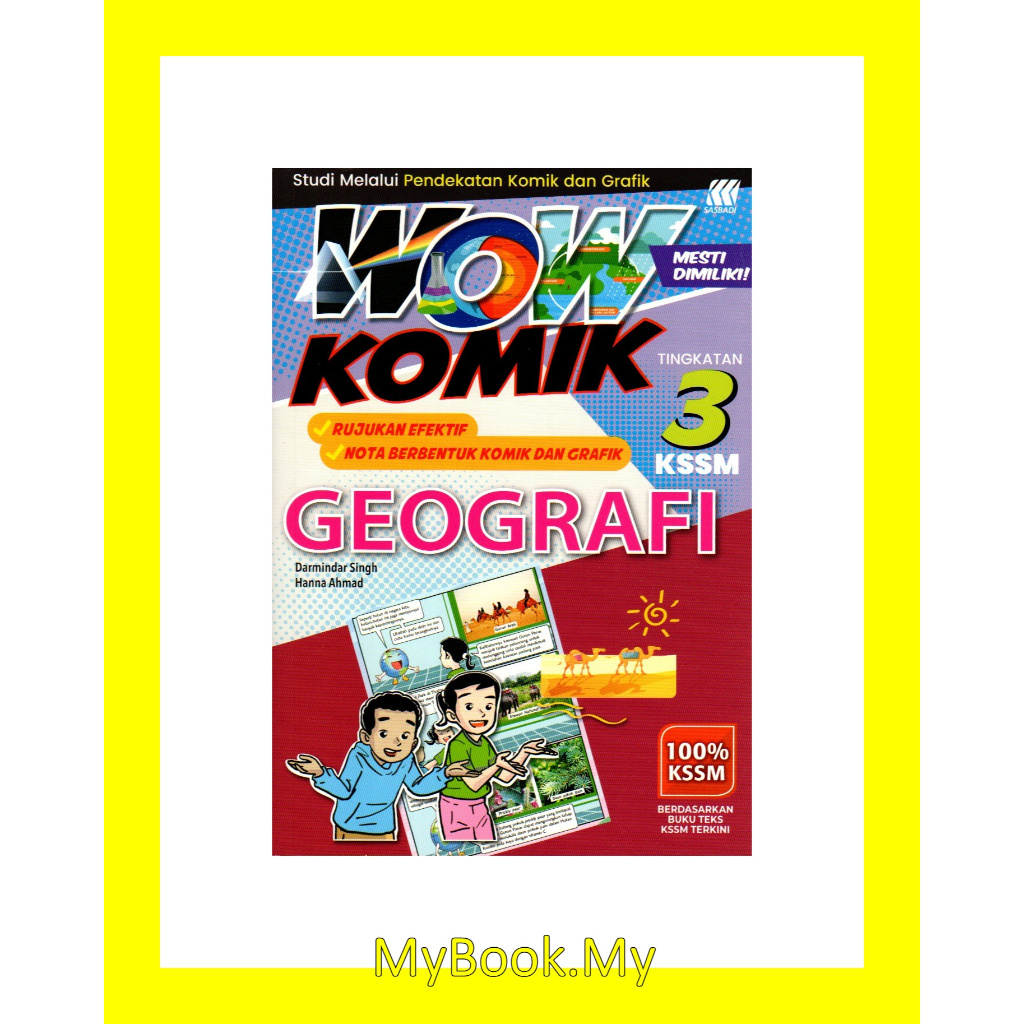 *BARU* MyB Buku Rujukan/Nota : Geografi - Wow Komik Tingkatan 3 KSSM (Sasbadi) | Shopee Malaysia