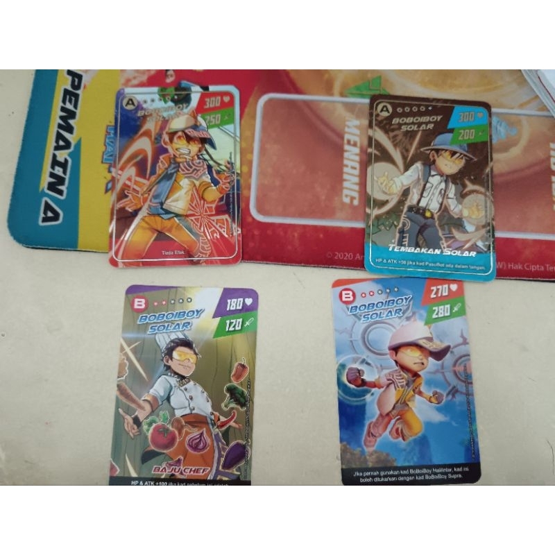 Boboiboy Cards Retakka, Gempa, Solar set Sori S level | Shopee Malaysia