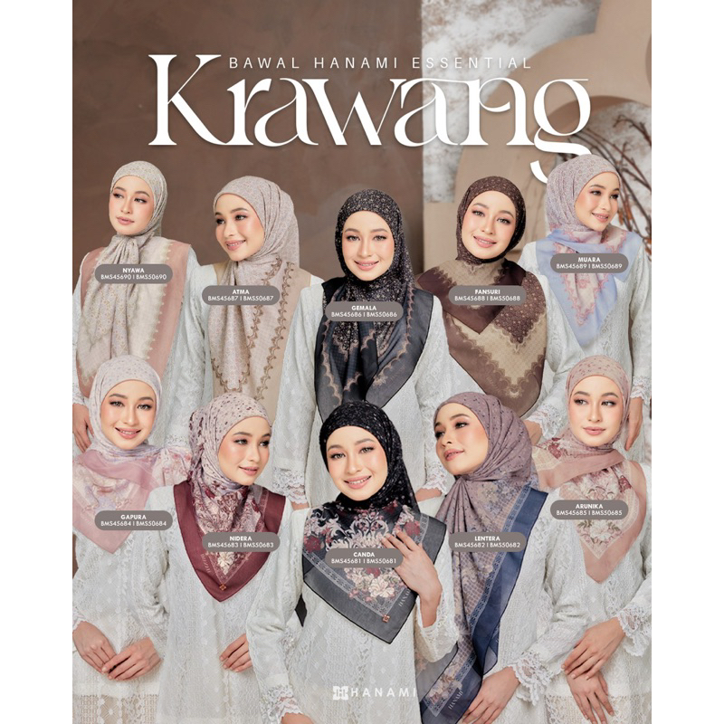 HANAMI | FELORA EDITION | Tudung Bawal Bidang 45 🔥READYSTOCK🔥+🎁 ...