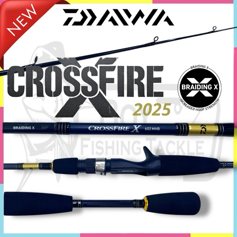 2025 DAIWA CROSSFIRE X SPINNING BAITCASTING CROSSFIRE-X FISHING ROD | Shopee Malaysia