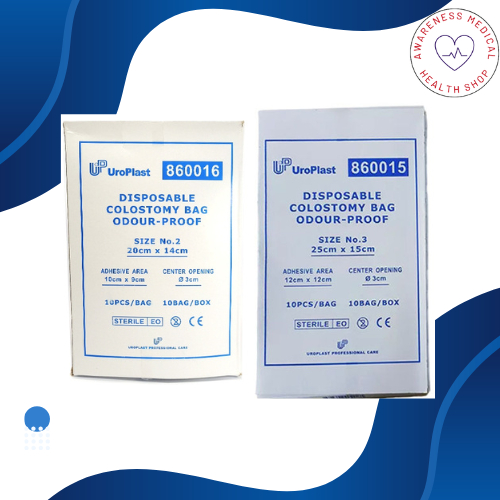 Uroplast Disposable Colostomy Bag NO.2/NO.3 (100Pcs/Box) | Shopee Malaysia