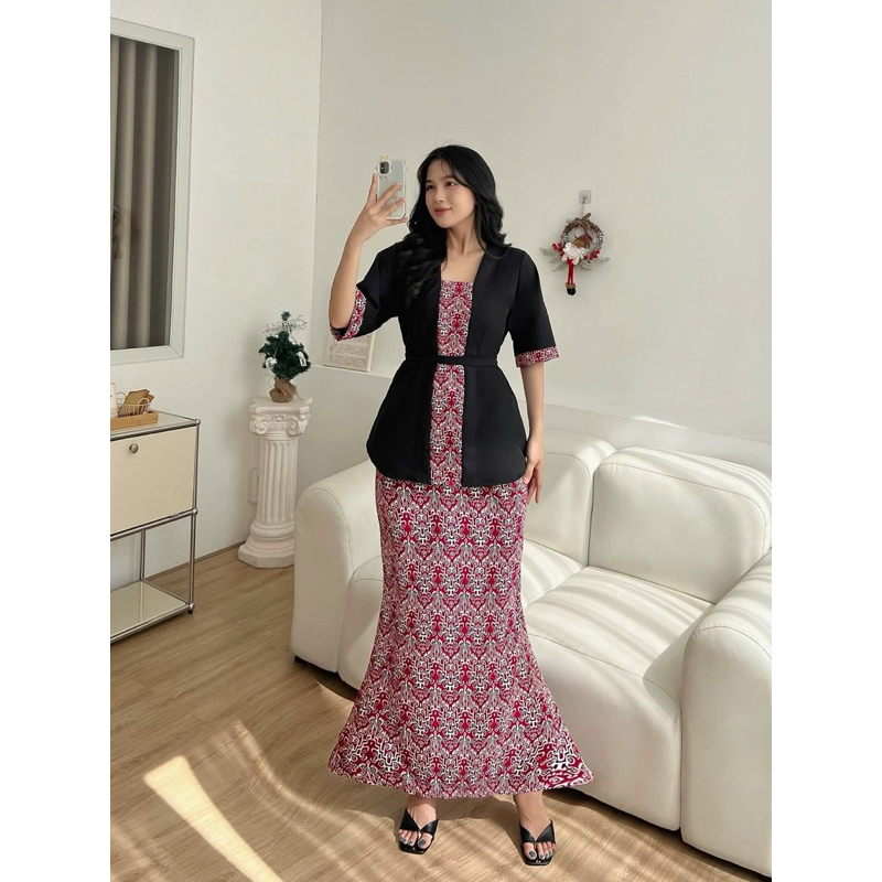 Borneo Set Kebaya Sarawak Kain Mermaid 2 (60-75kg) | Shopee Malaysia