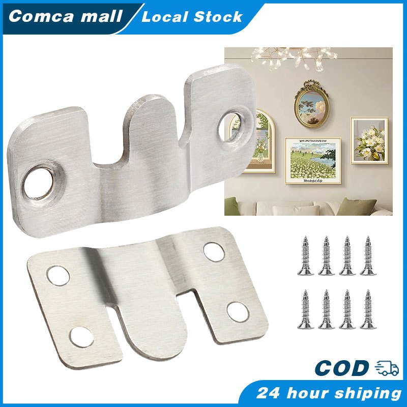 10 Pairs Stainless Steel Interlock Hanging Buckle / Picture Frame ...