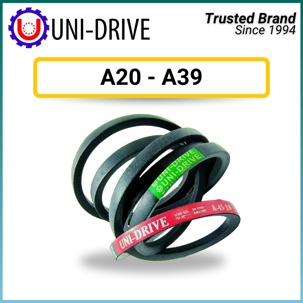 UNI-DRIVE V Belt A20 A21 A22 A23 A24 A25 A26 A27 A28 A29 A30 A31 A32 ...