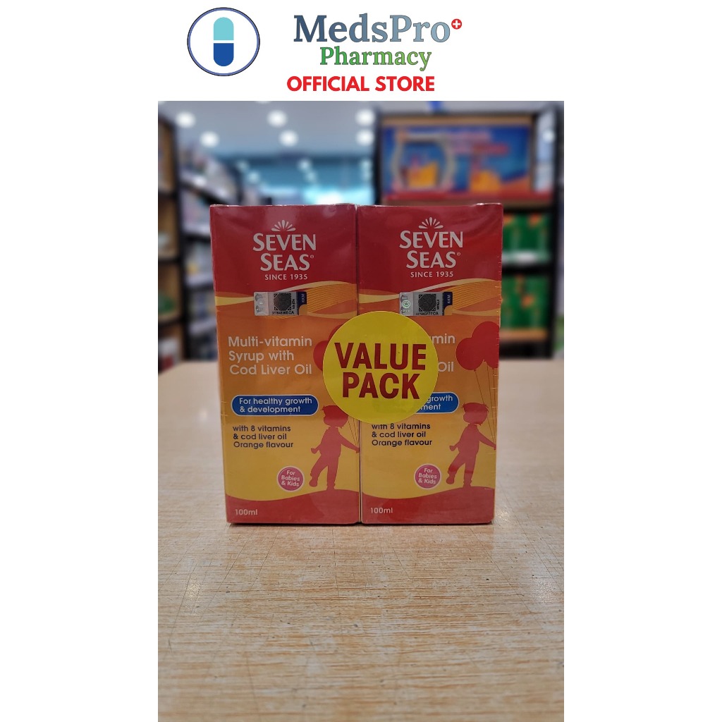 SEVEN SEAS MULTIVITAMIN SYRUP WITH COD LIVER OIL 100MLX2 (EXP30/04/2026 ...