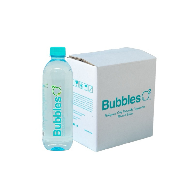 Bubbles 02 Naturally Oxygenated Mineral Water (800ml x 20 bottles ...